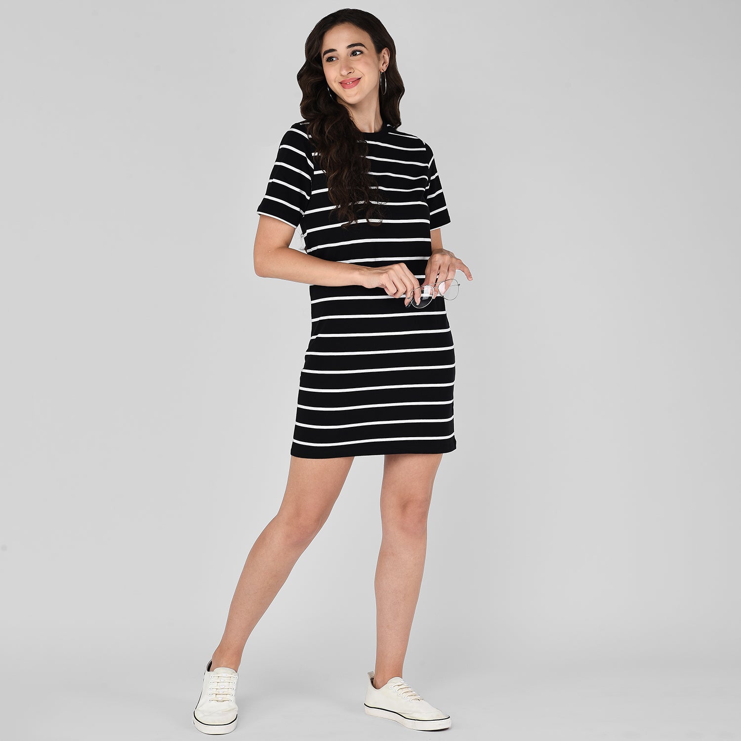 Striped Shift Dress – Pastel Threads